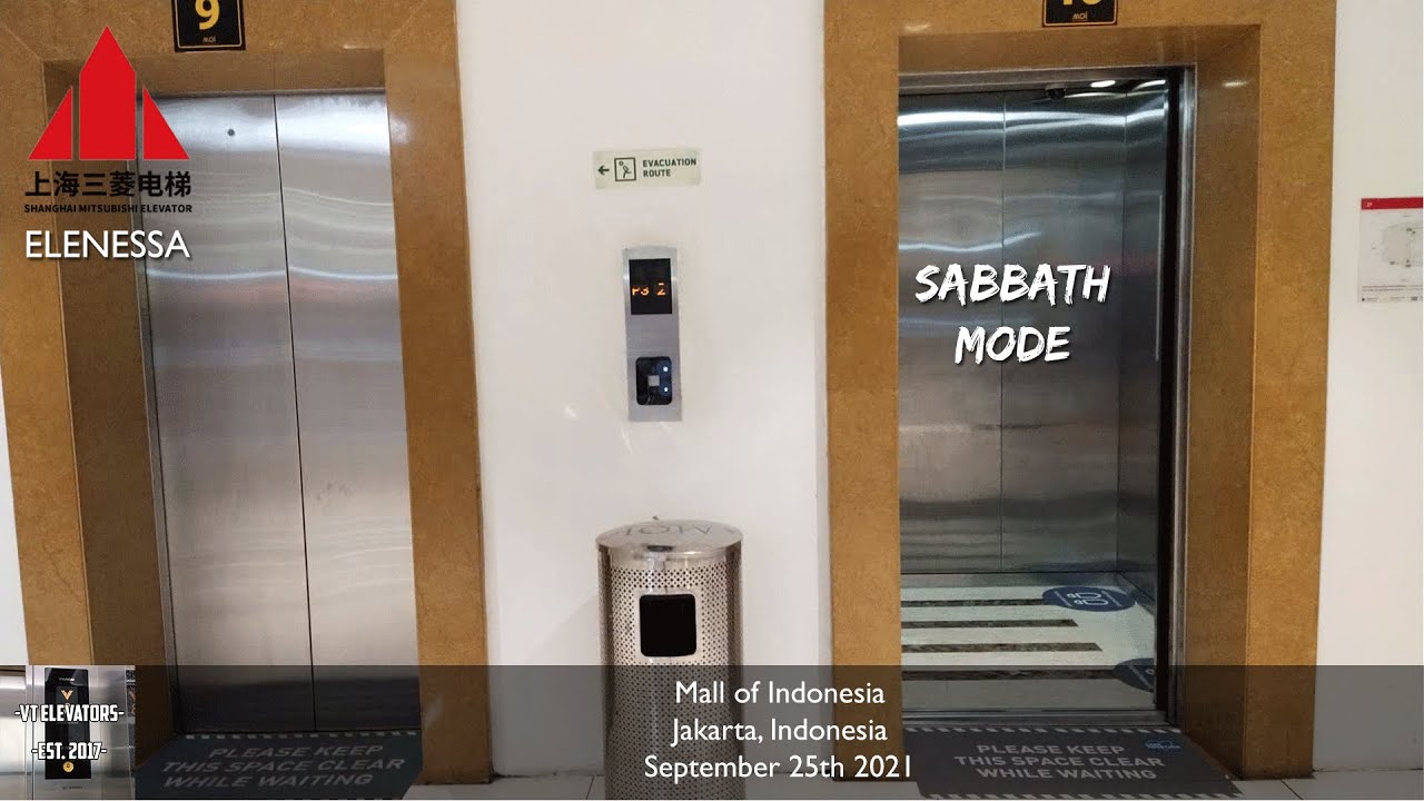 Sabbath Mode on Shanghai Mitsubishi Lift / Elevator - YouTube