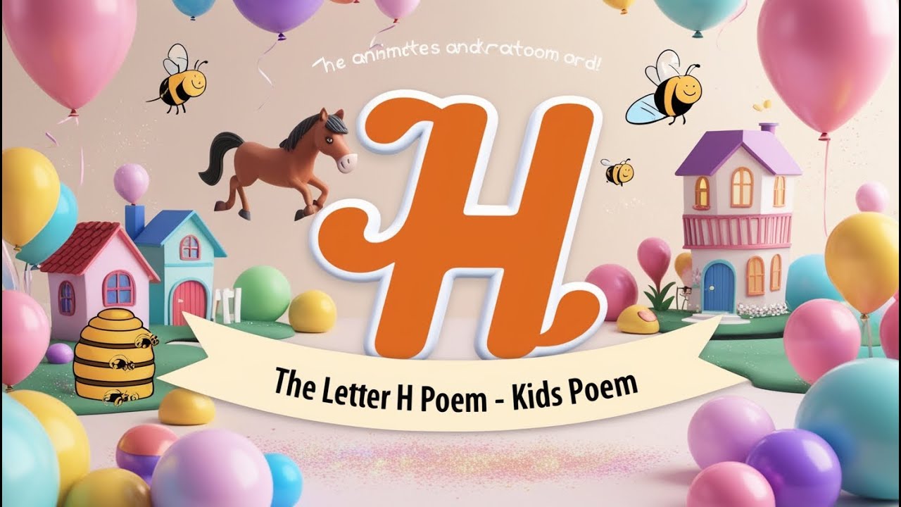 The Letter H Poem - Kids Poem In English | Cartoon Land | - YouTube