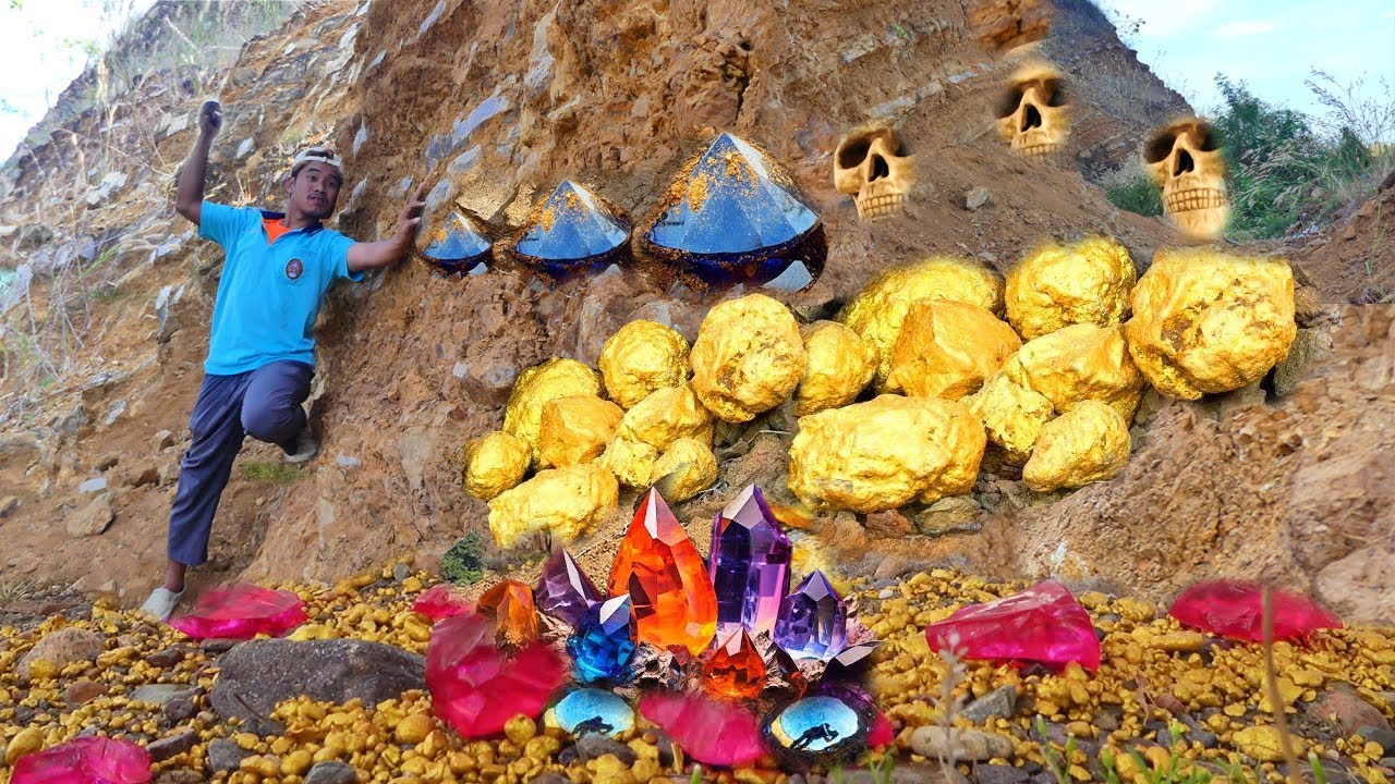 Good luck! Discover gold in the mountains, discover many gold mines ...