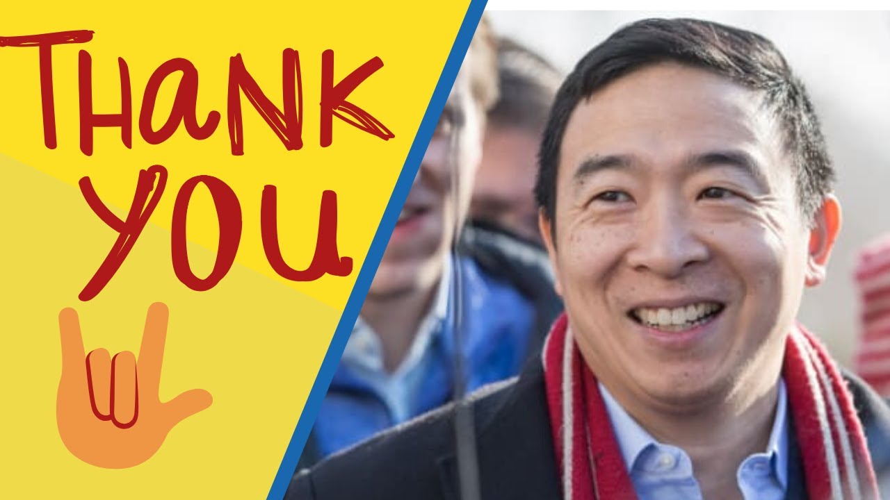 Thank You Andrew Yang... Future of My Channel - YouTube