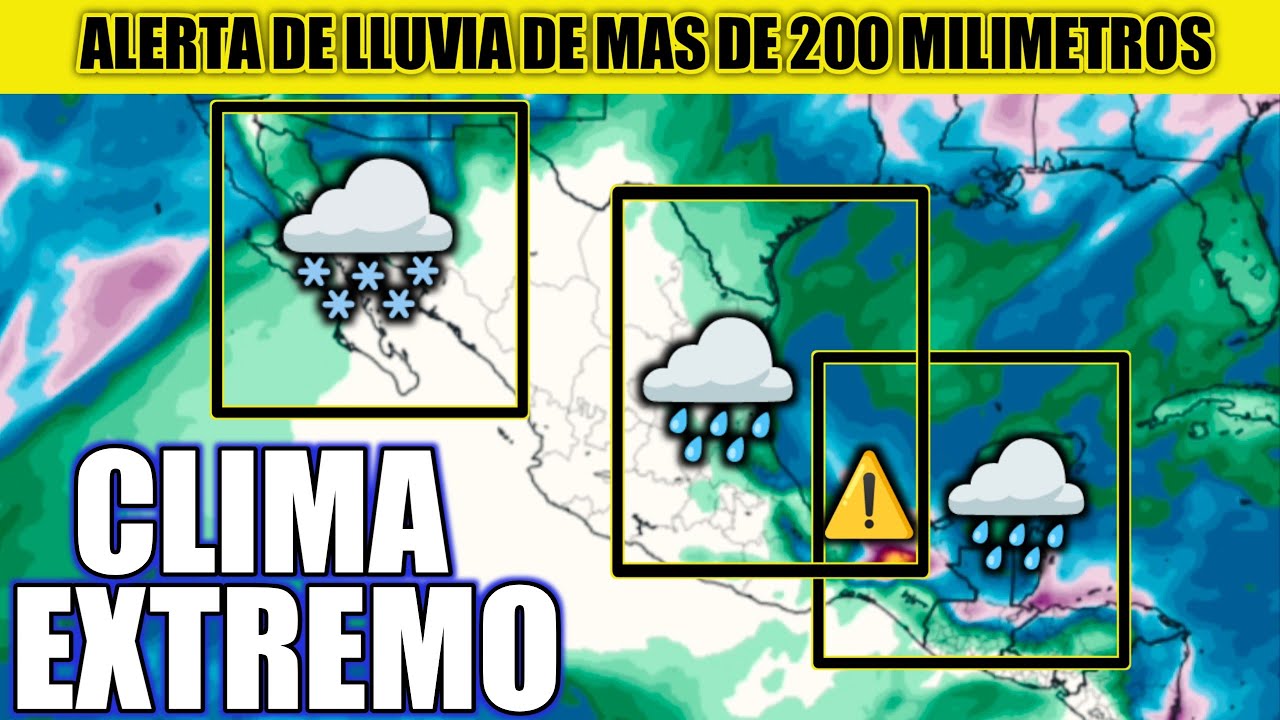 More Heavy To INTENSE Rain ALERT For Mexico - YouTube