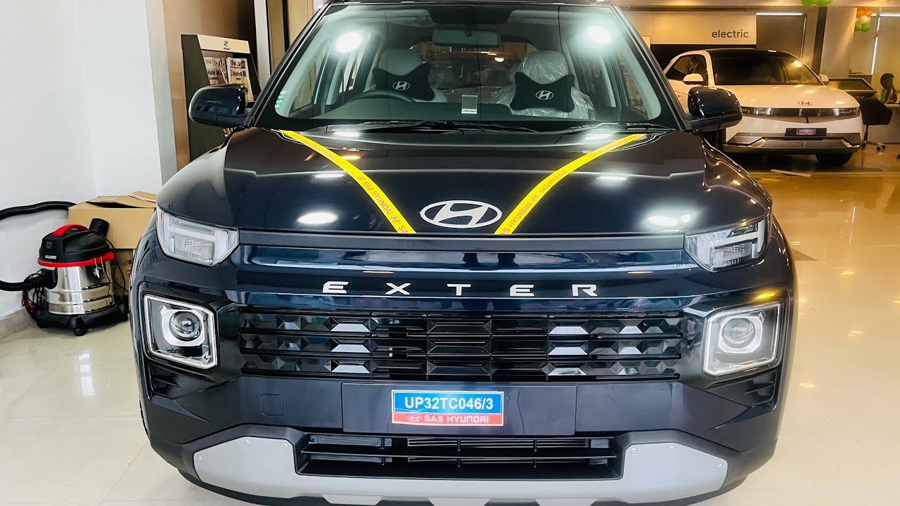 Hyundai Exter Sx Amt Starry Knight Visual Review we Bikes Youtube