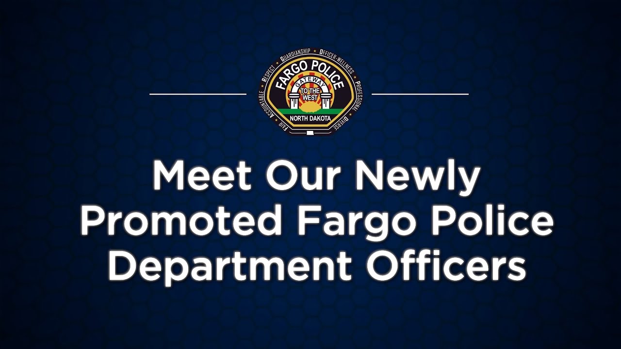 Meet Our Newly Promoted Fargo Police Officers - Part 1 - YouTube