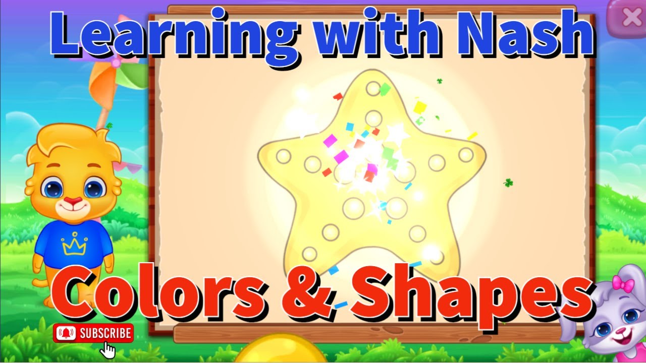 Learning with Shapes and Colors - Coloring in different Objects - YouTube