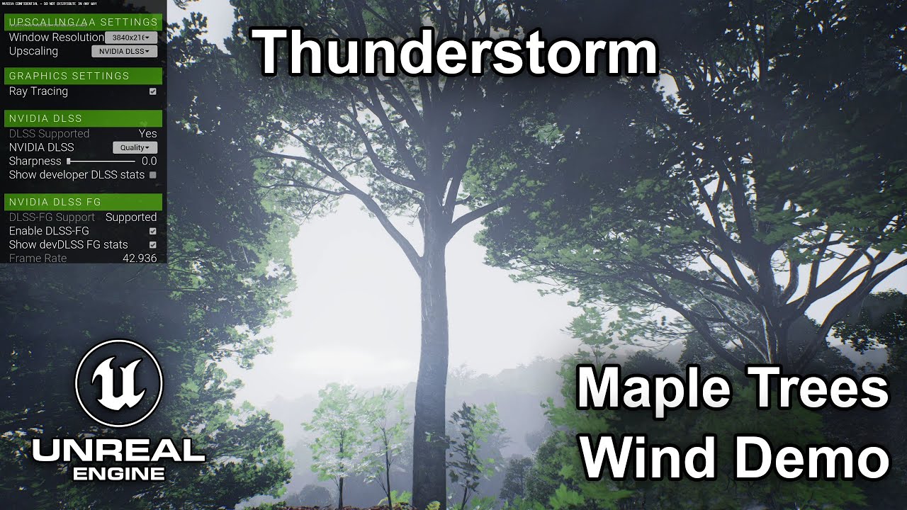 Trees Vol.5 | Thunderstorm Test | Unreal Engine 5.3 | Ultra Realistic ...