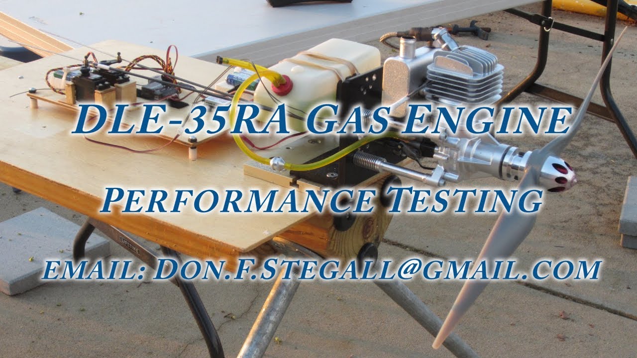 DLE-35RA Gas Engine - Performance Testing - YouTube