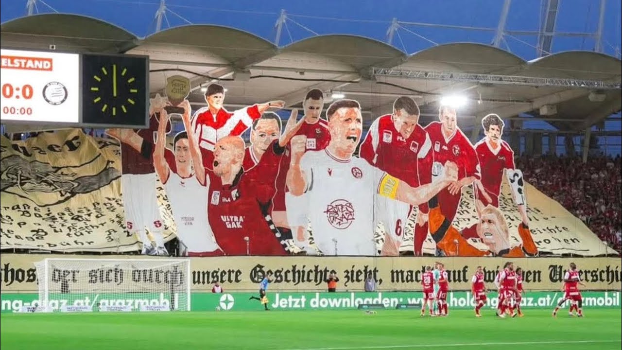 Grazer AK fans during the derby against Sturm Graz tonight! 🇦🇹 👏 - YouTube