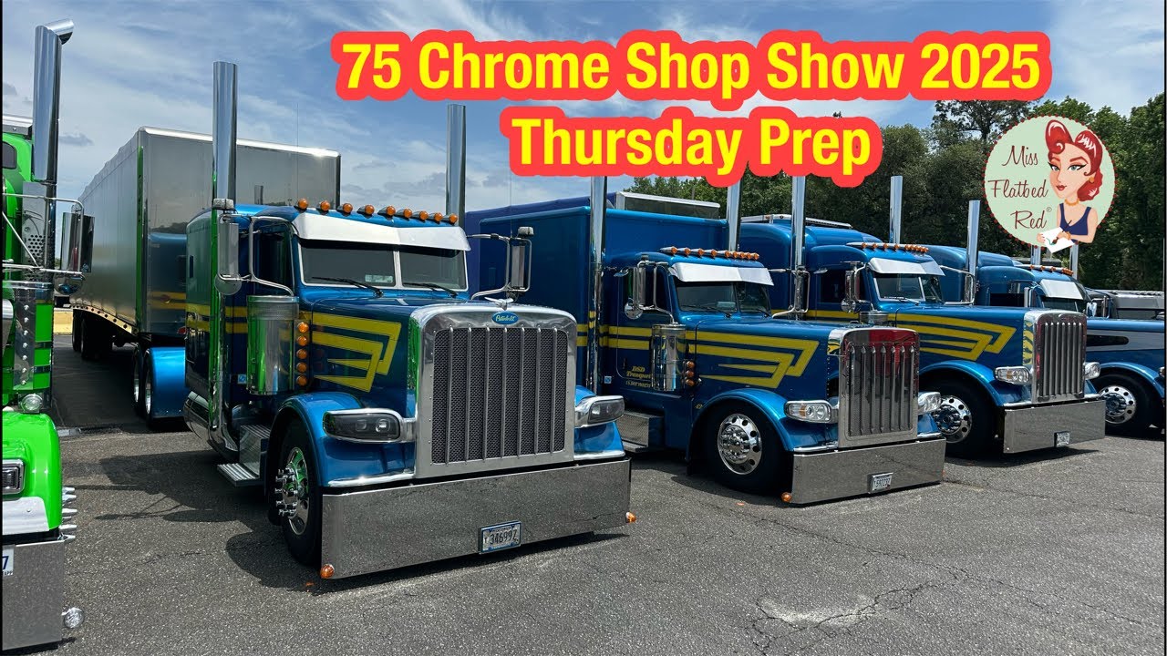 75 Chrome Shop Truck Show Preparations - YouTube