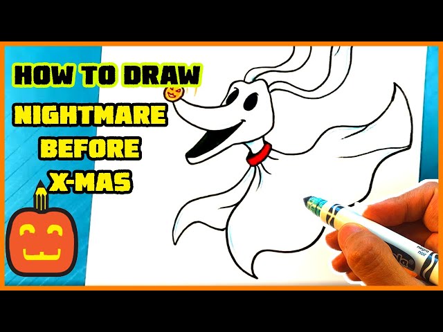 Nightmare Before Christmas Zero Stencil