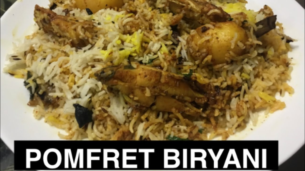 POMFRET I PAPLET BIRYANI I FISH BIRYANI Recipe I AUTHENTIC STYLE - YouTube