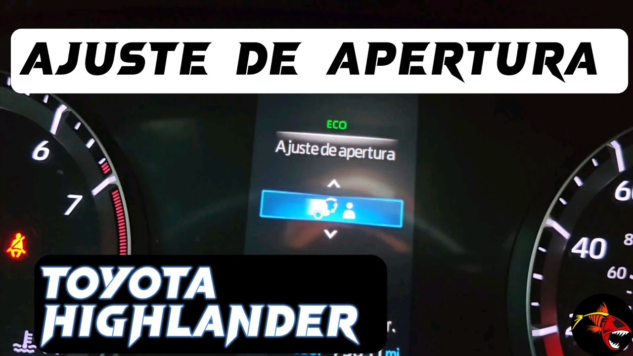 Toyota Highlander 2020 Ajuste de compuerta trasera ️ ️ ️ - YouTube