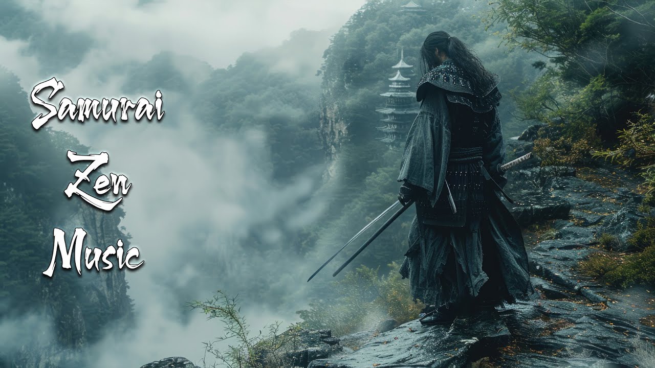 Samurai Meditation Relax with Rain Sounds - Calming Japanese Flute ...