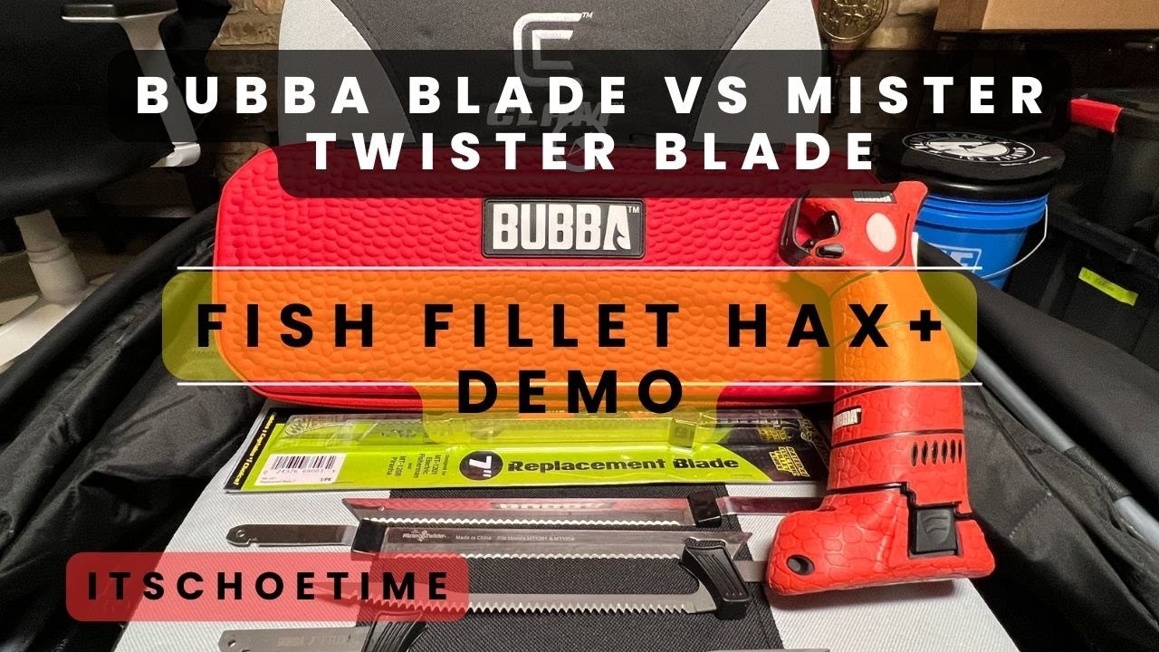 #Fishing #Fillet Knife Hacks plus Demo (Bubba and Mister Twister blades ...