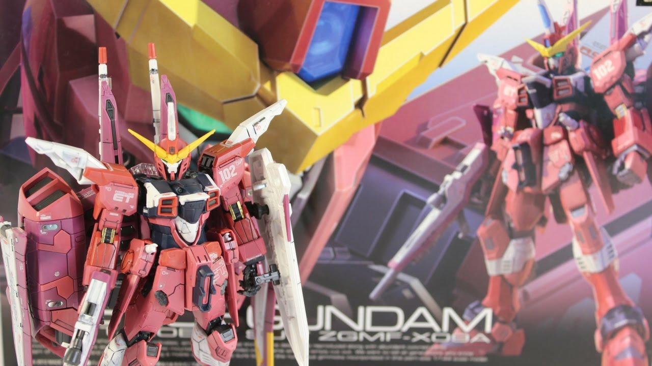 1/144 RG Gundam Justice ZGMF-X09A Review (Gunpla BAN DAI) - YouTube