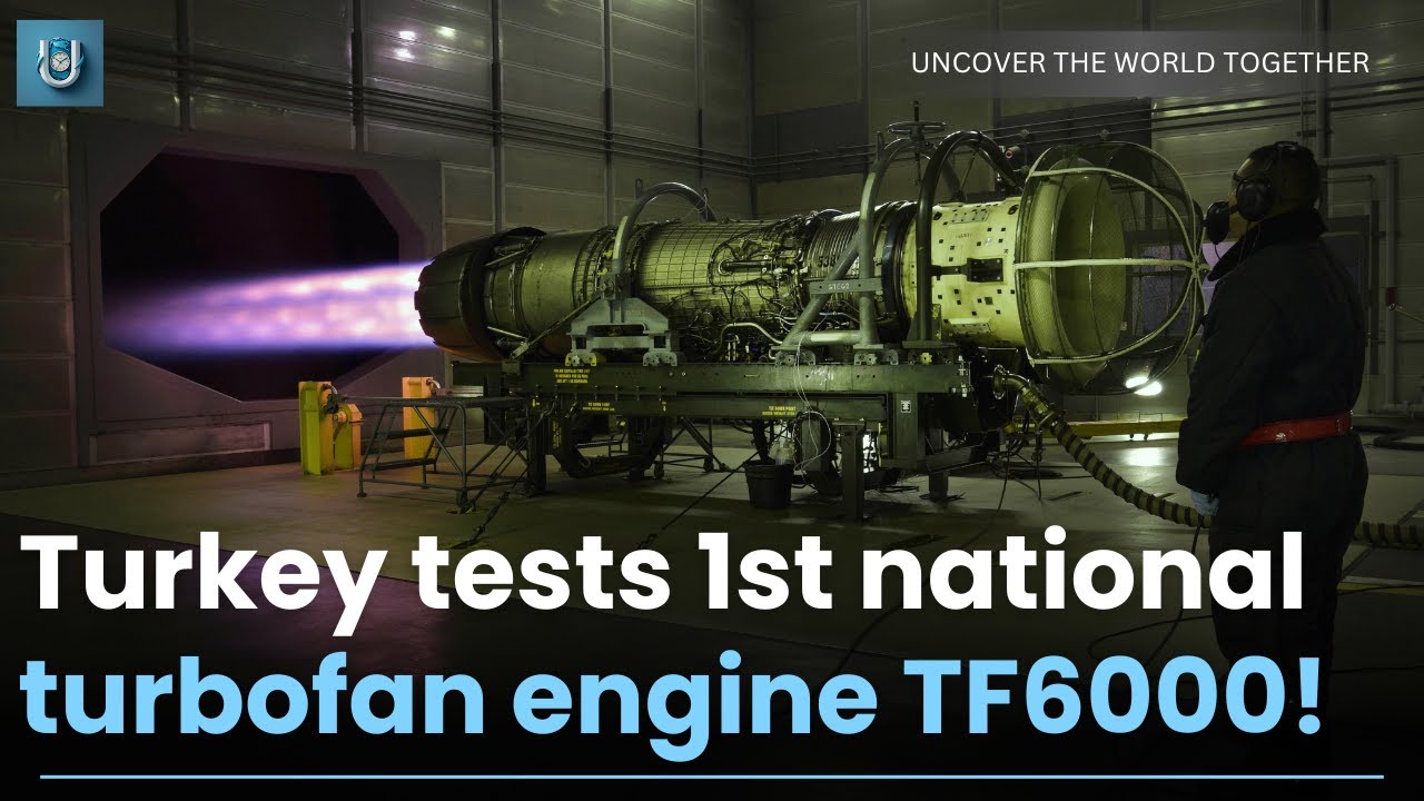 Turkey tests first national turbofan engine TF6000! - YouTube