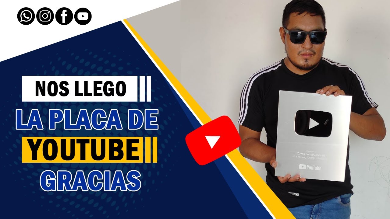 ¡NOS LLEGÓ LA PLACA DE YOUTUBE! GRACIAS TOTALES - YouTube