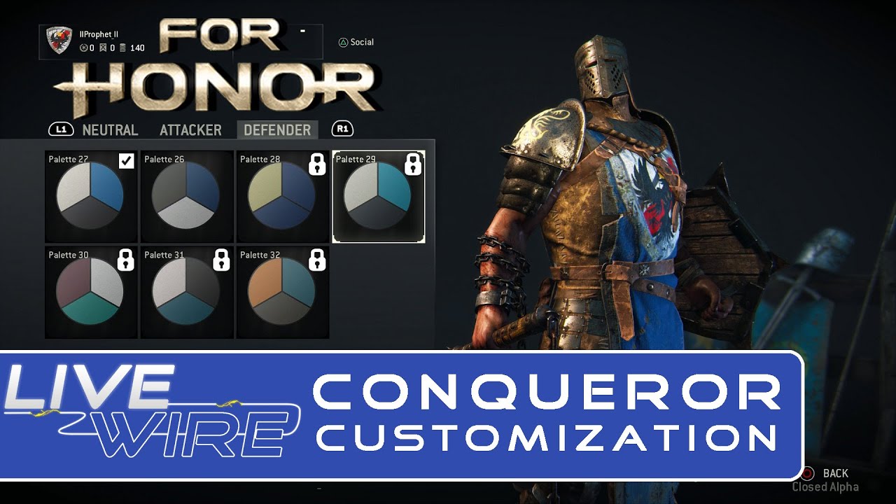For Honor Conqueror Customization - All the Knights Conqueror ...