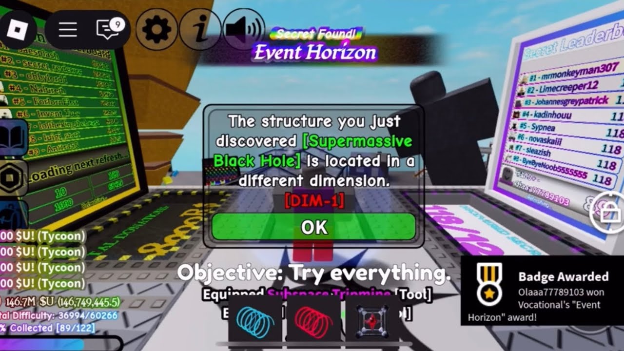 How to get “Event Horizon” Secret & Badge in Secret Universe - YouTube