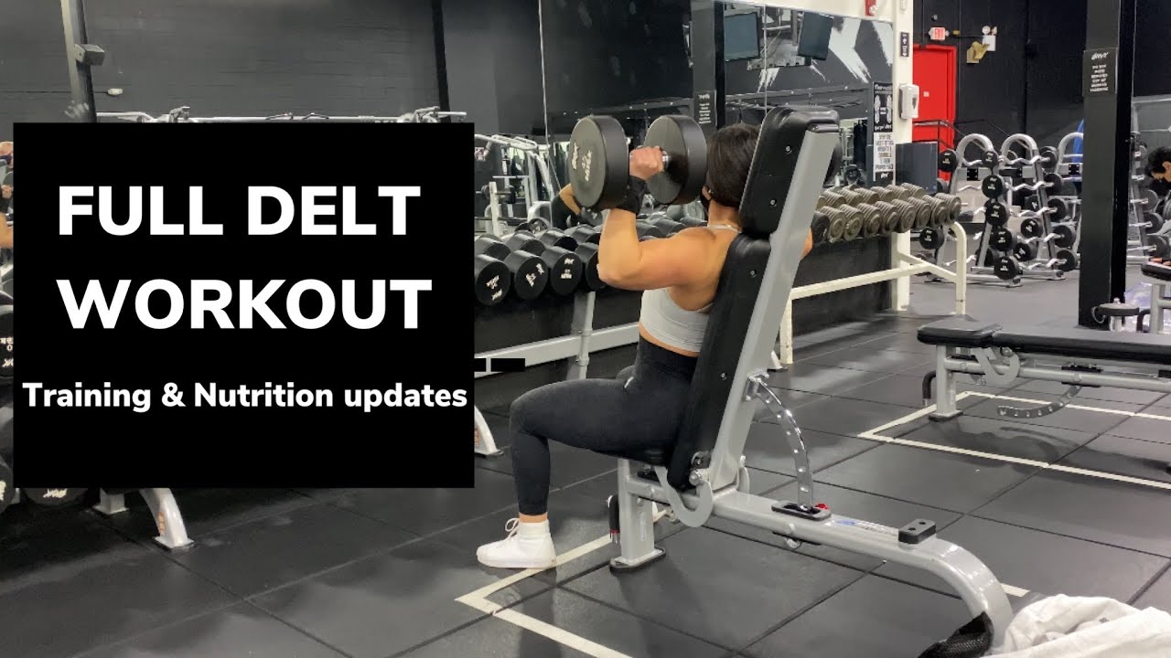 FULL DELT WORKOUT| training and nutrition updates - YouTube
