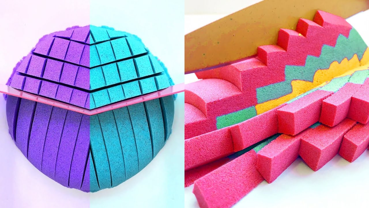 Very Satisfying Reversing Mode Kinetic Sand ASMR - YouTube