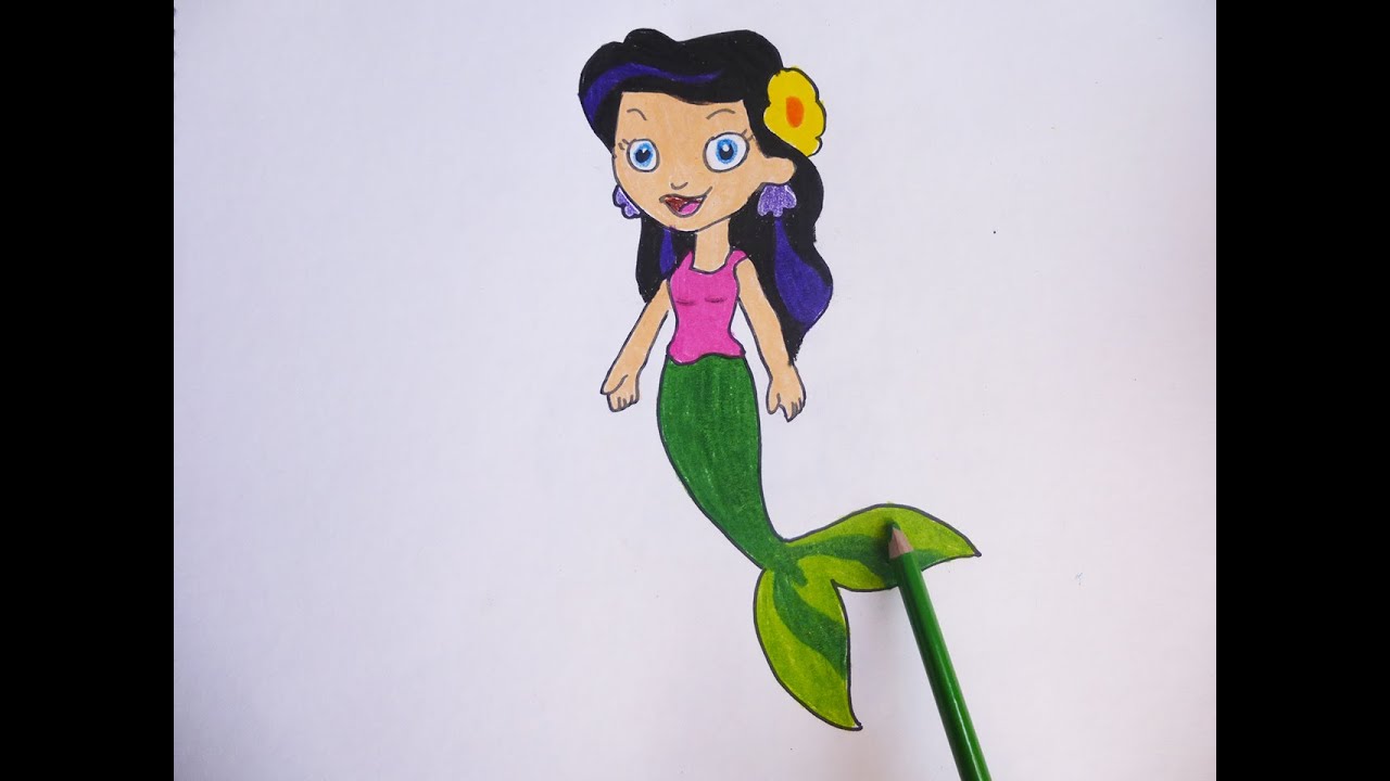 Dibujando y coloreando a marina - Drawing and coloring a marina - YouTube