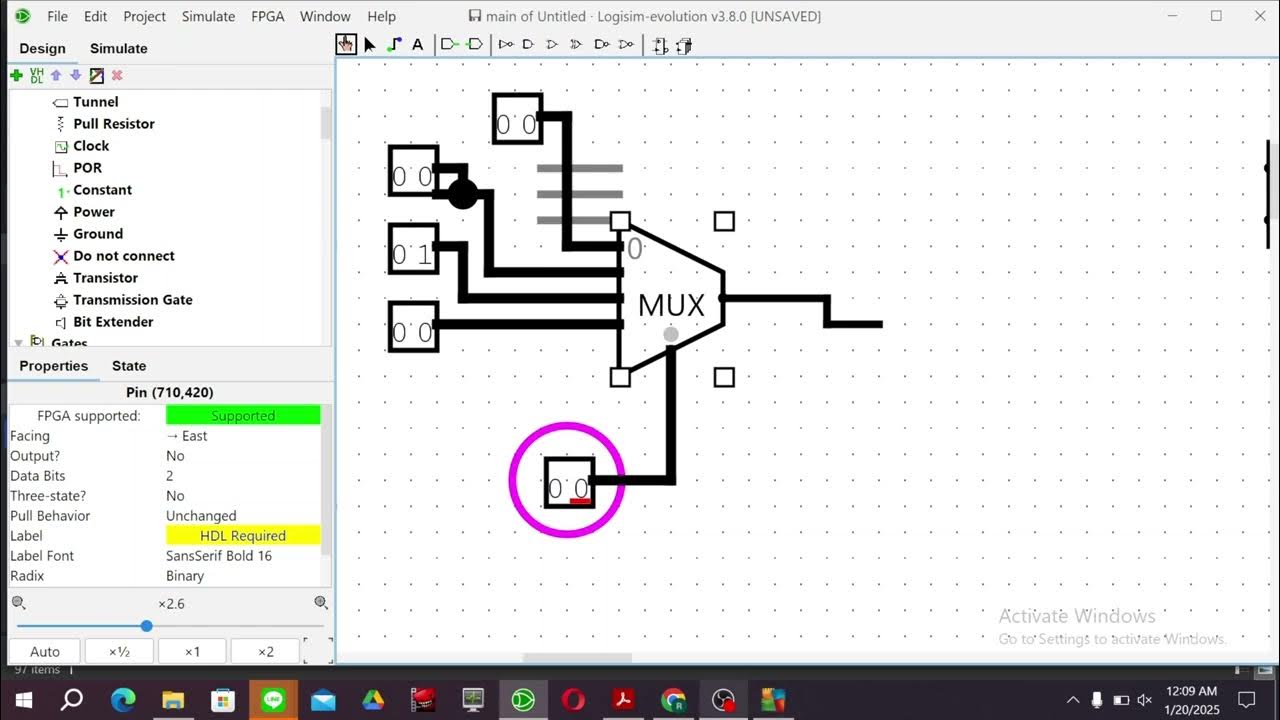Logisim Part 1 | Cara kerja Register (WE, D, Q) di 16:50, ROM, RAM di ...