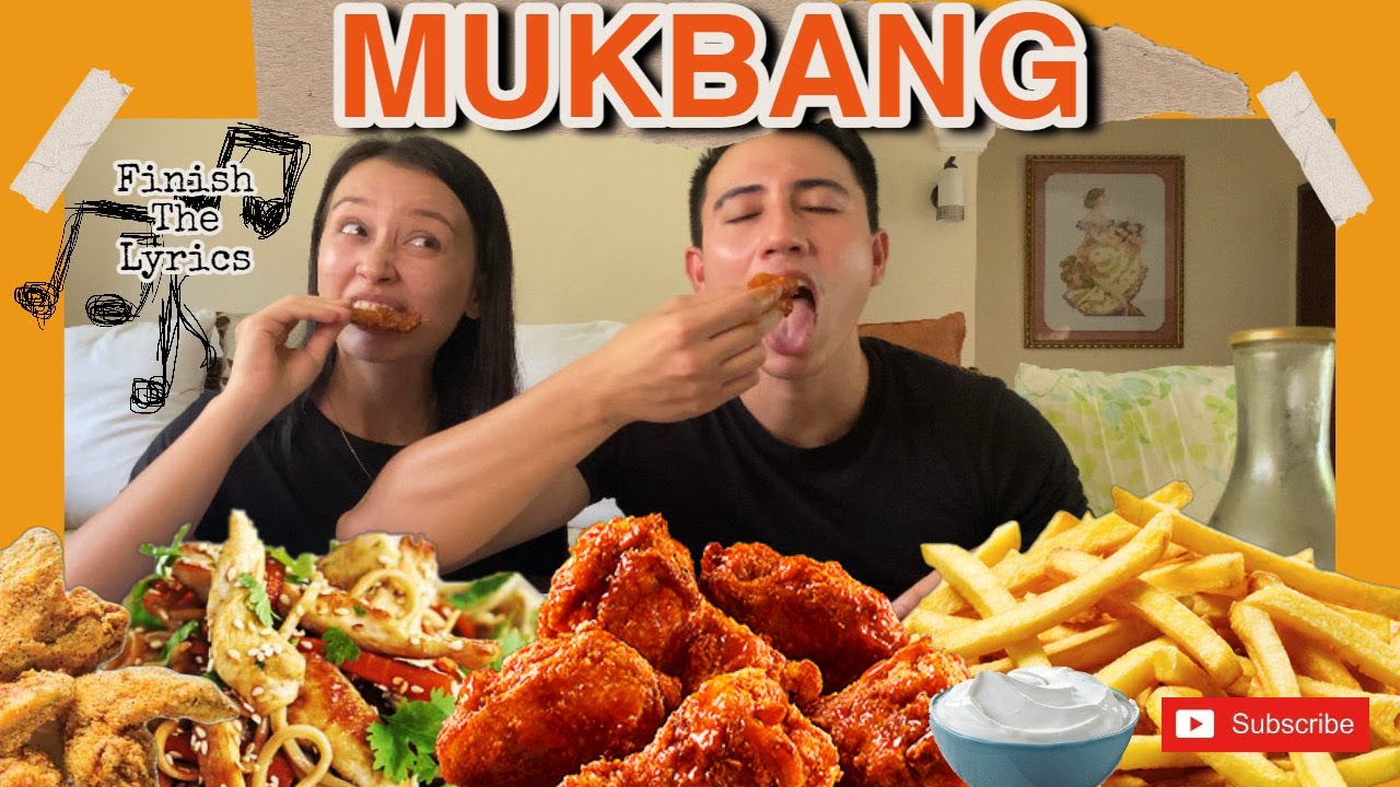 MUKBANG (couple edition) 🇵🇭| Finish the lyrics, Animal name game | # ...