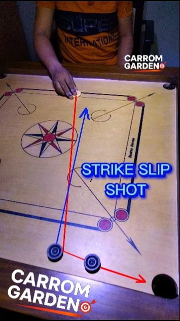 SIMPLE CARROM TRICK/STRIKE SLIP SHOT #short #challenge #viral #youtube ...
