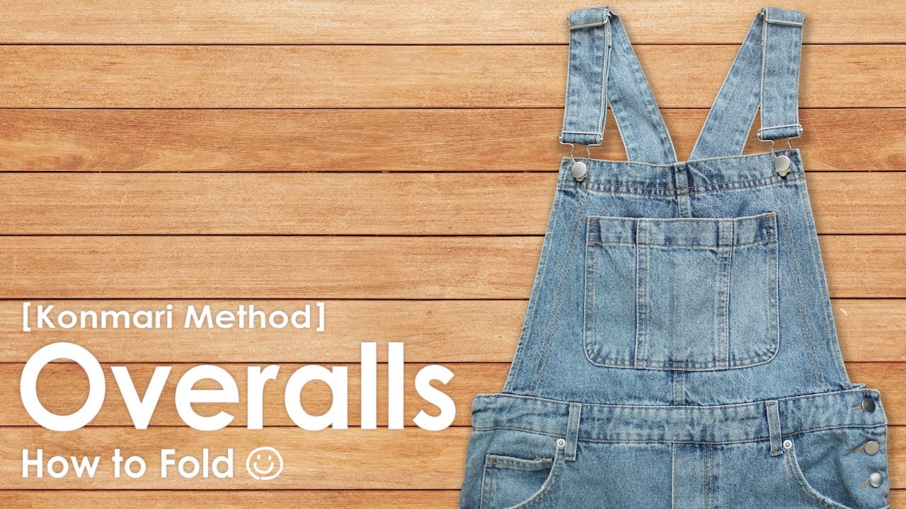 [ KonMari Method ] How to fold hold Overalls - YouTube
