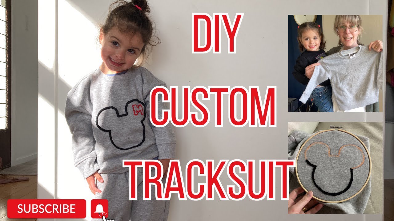DIY custom tracksuit (Embroidery) - YouTube