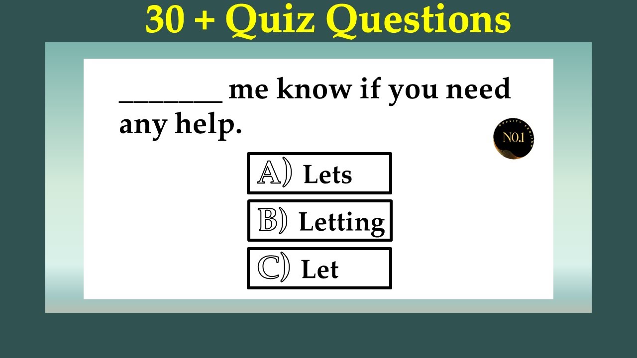 Questions About Me Quiz