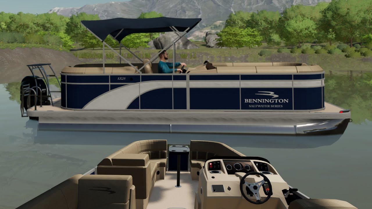 FS22 - Bennington Yacht - Farming Simulator 2022 LS 22 Vehicle Mod # ...