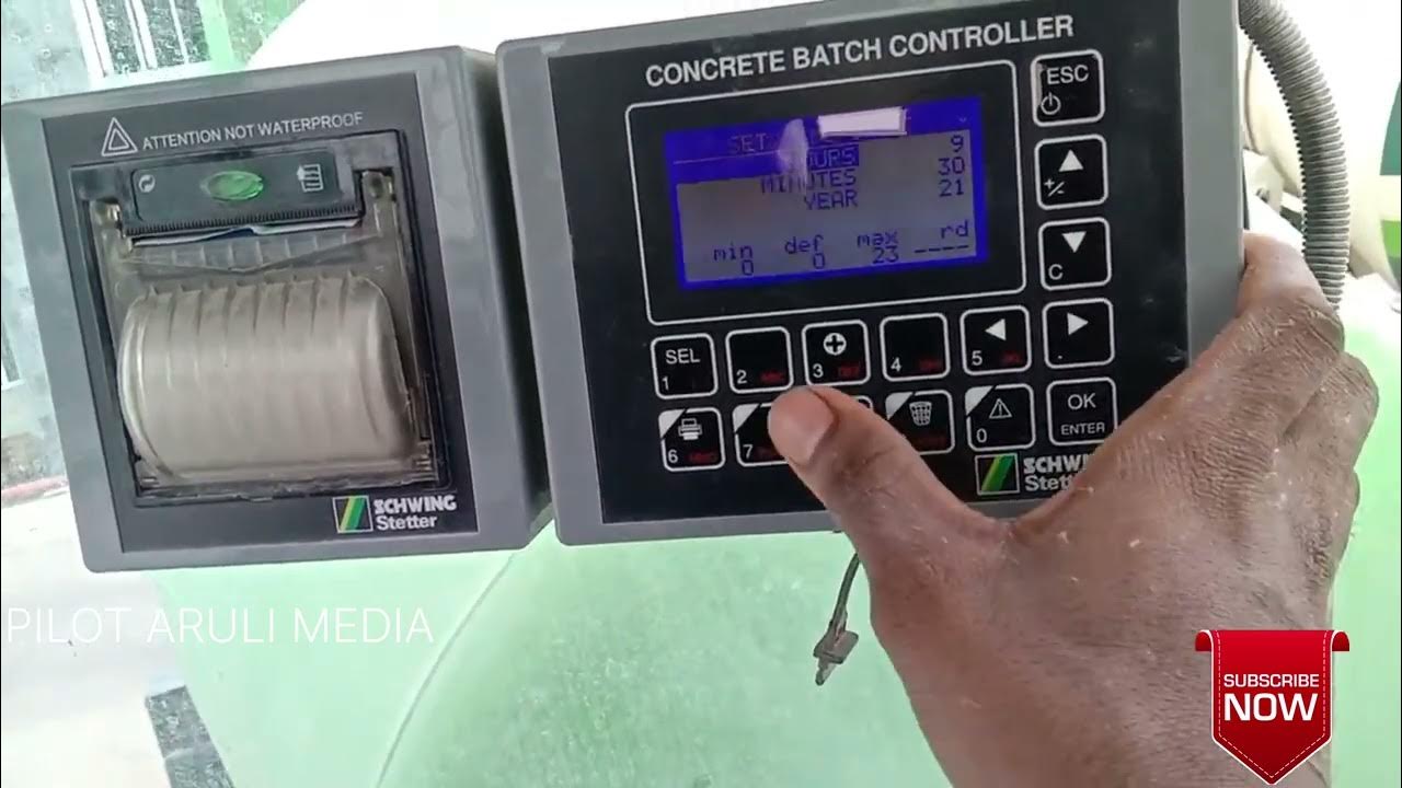 SCHWING STETTER INDIA SELF LOADING MIXER 4300 BS6 CONCRETE MIXING BATCH PROCESSING FEED - YouTube