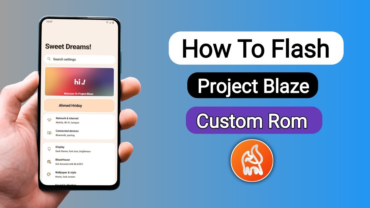 How To Flash Project Blaze Custom Rom - YouTube