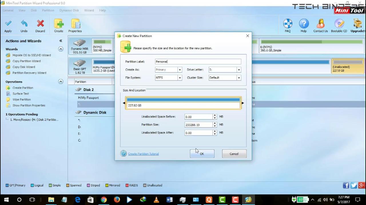 Make Multiple partition on external hard disk without erasing current data - YouTube