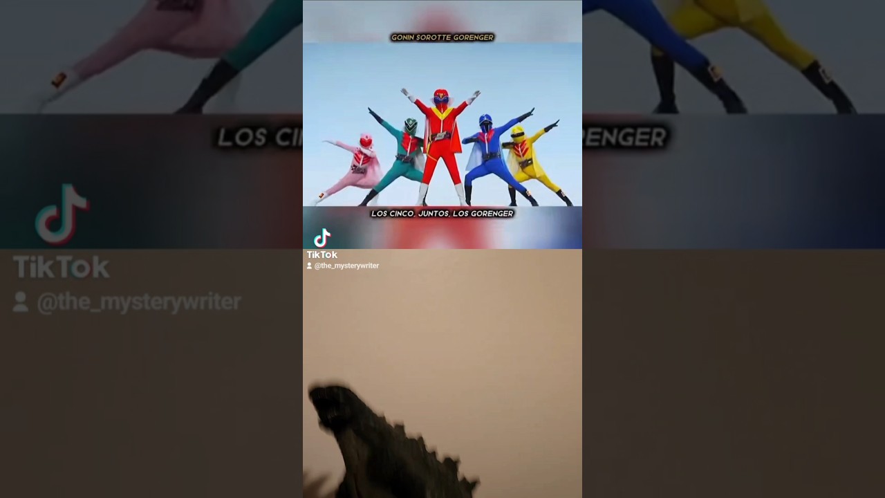 GODZILLA AND THE GANG DANCE TO SUPER SENTAI! #shorts #supersentaiseries ...