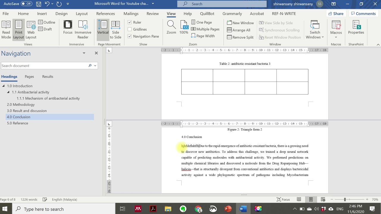 Microsoft Word Divide Microsoft Word View Into Two Mini Windows YouTube Microsoft Word Divide Microsoft Word View Into Two Mini Windows YouTube