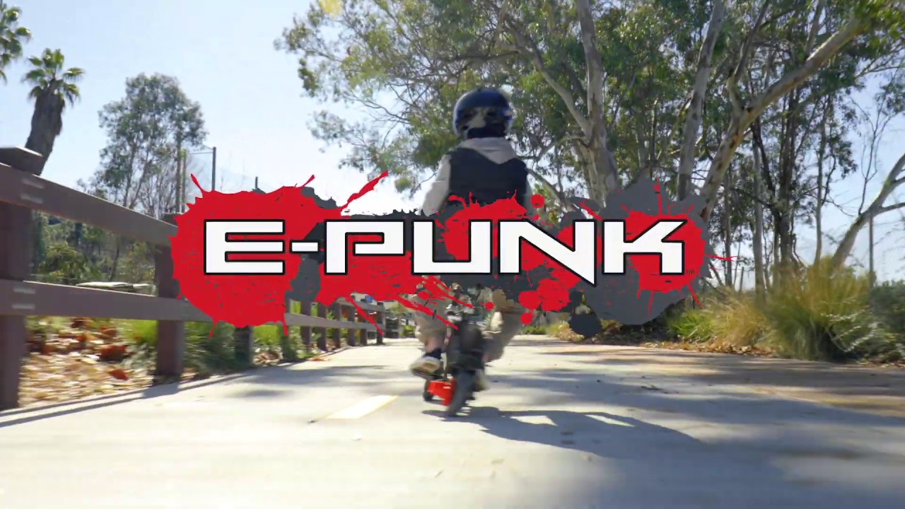 Razor E-Punk Electric Mini Bike Ride Video with Call-Outs (English ...
