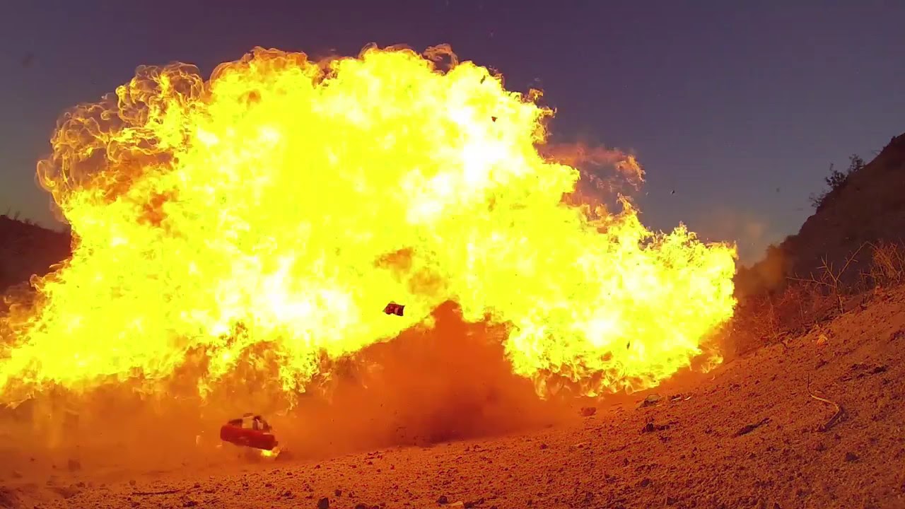 oxygen propane explosion - YouTube