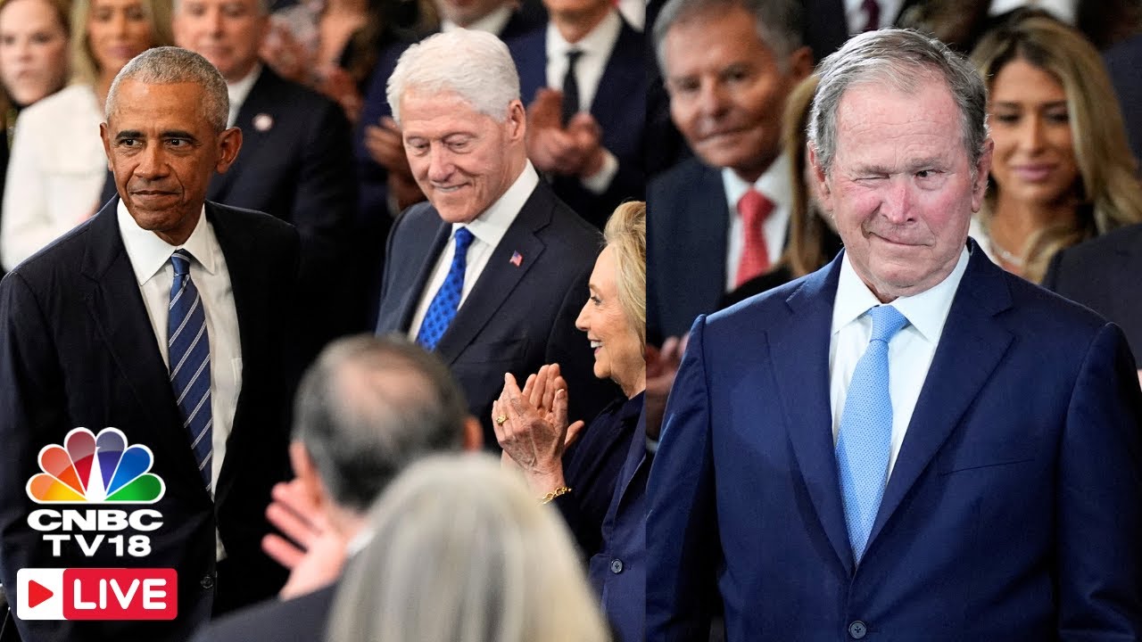 Trump Inauguration LIVE: Former Presidents and First Ladies at The ...