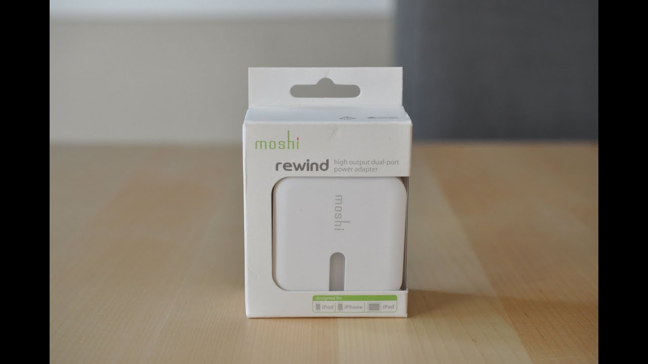 Moshi Rewind Dual iOS Device Charger - YouTube