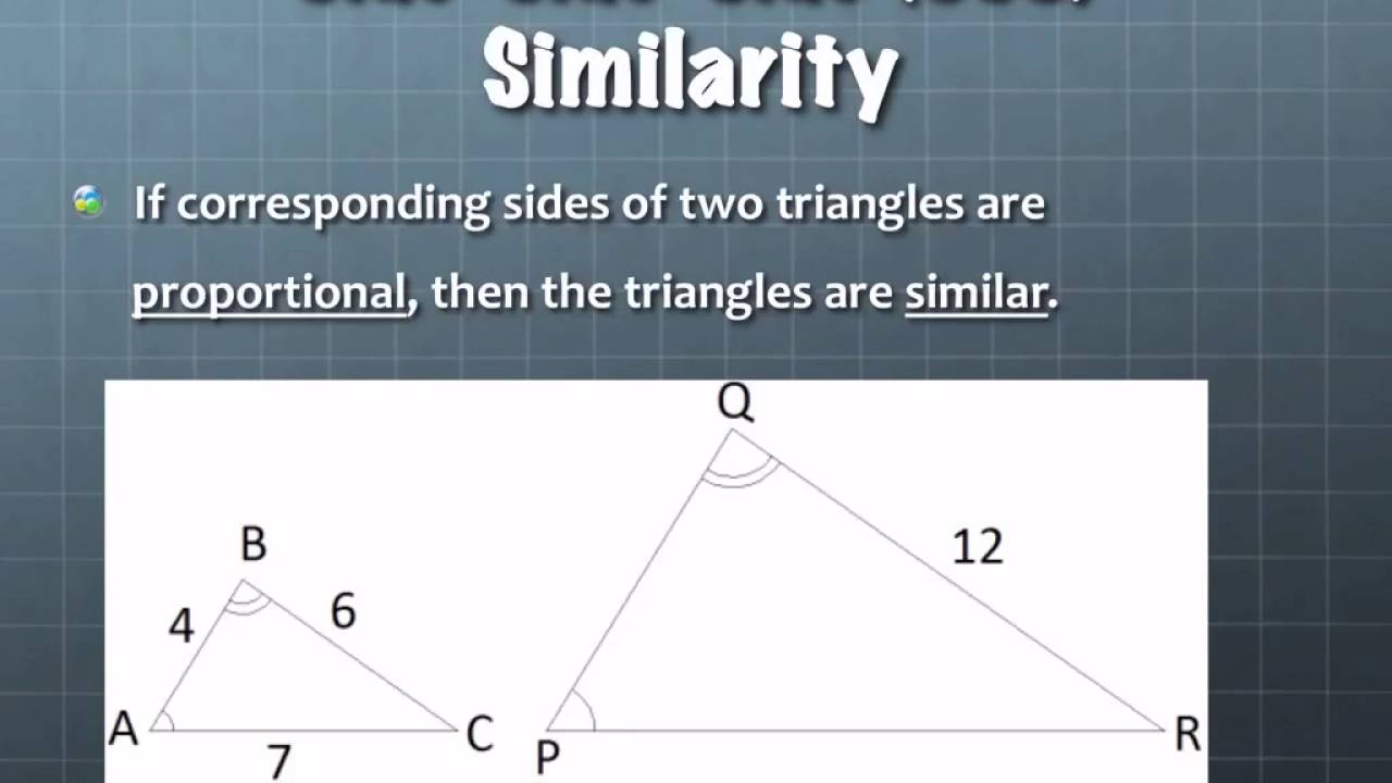 12.4 Similar Triangles and Other Similar Figures (part 1) - YouTube