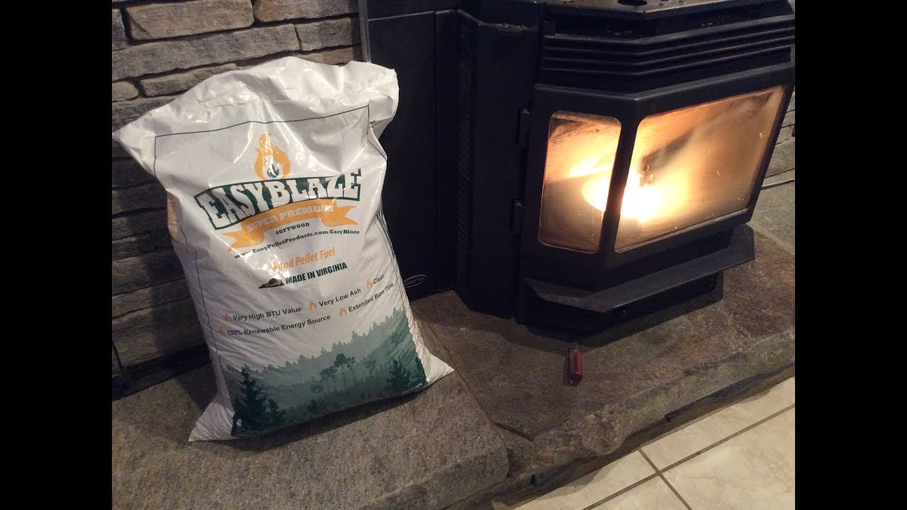 EASYBLAZE Wood Pellets 7 Day Burn - YouTube