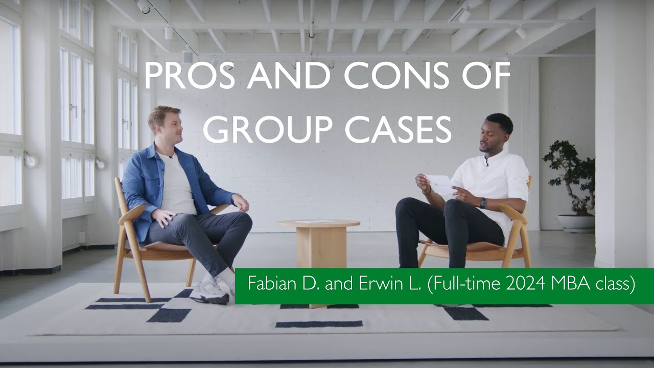 Pros and cons of working on group cases in the core phase of the MBA ...