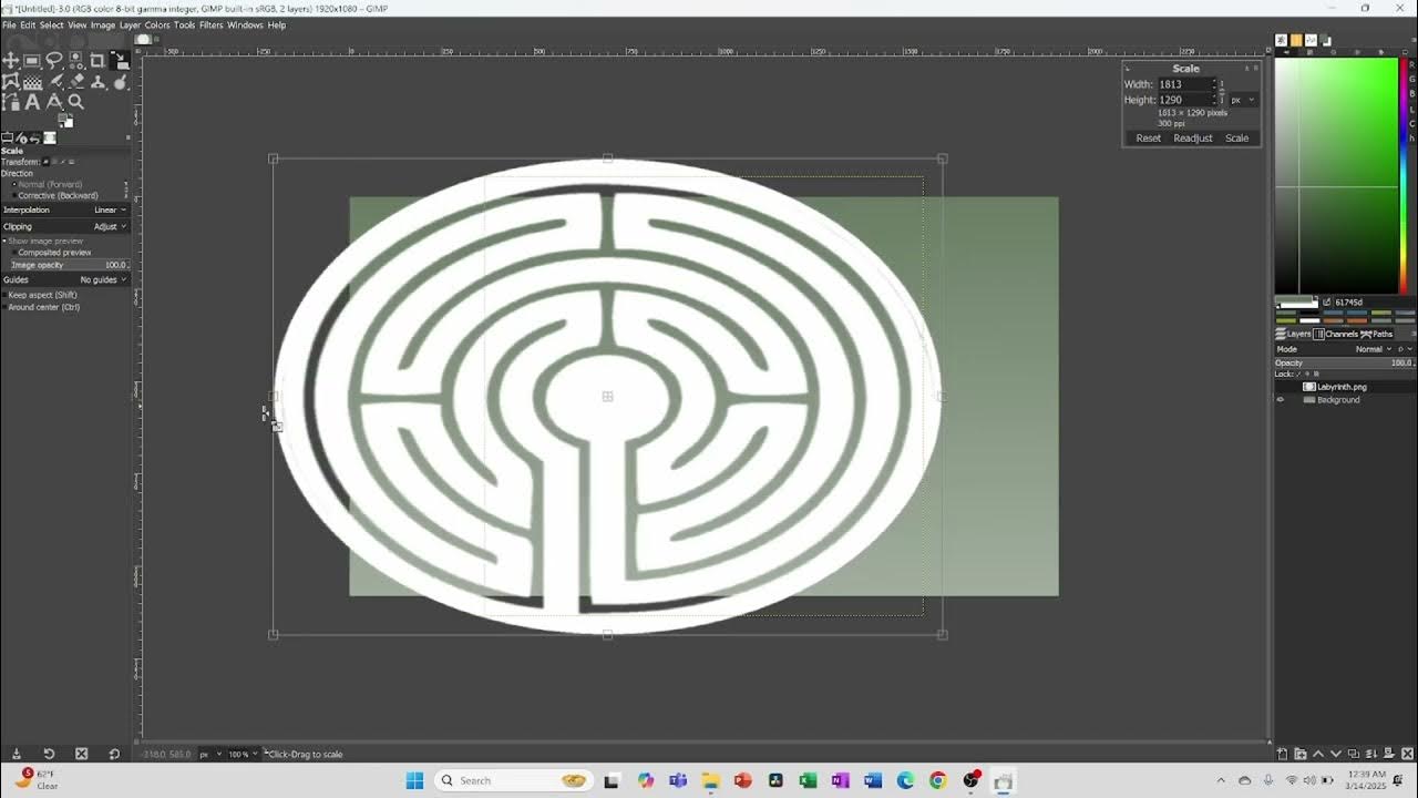 GIMP Tutorial - Gradients, Fonts, Layers, and Drop Shadow - YouTube