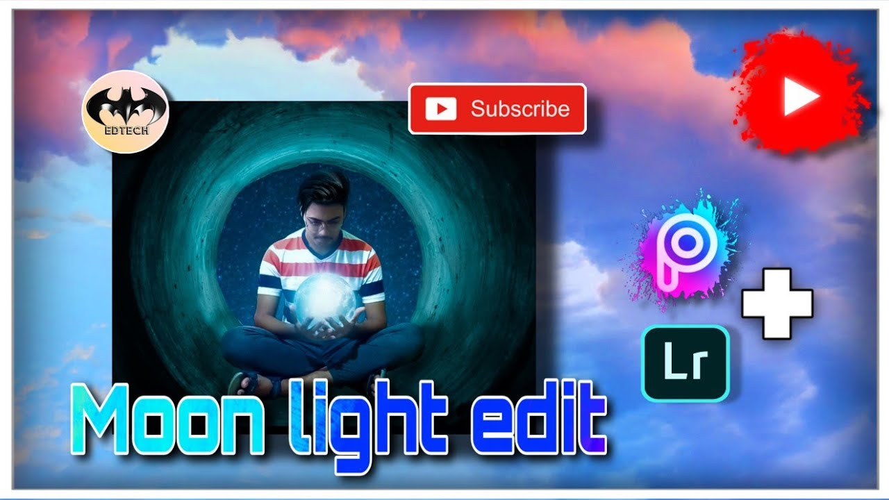 Moon light edit #picsart #lightroom - YouTube