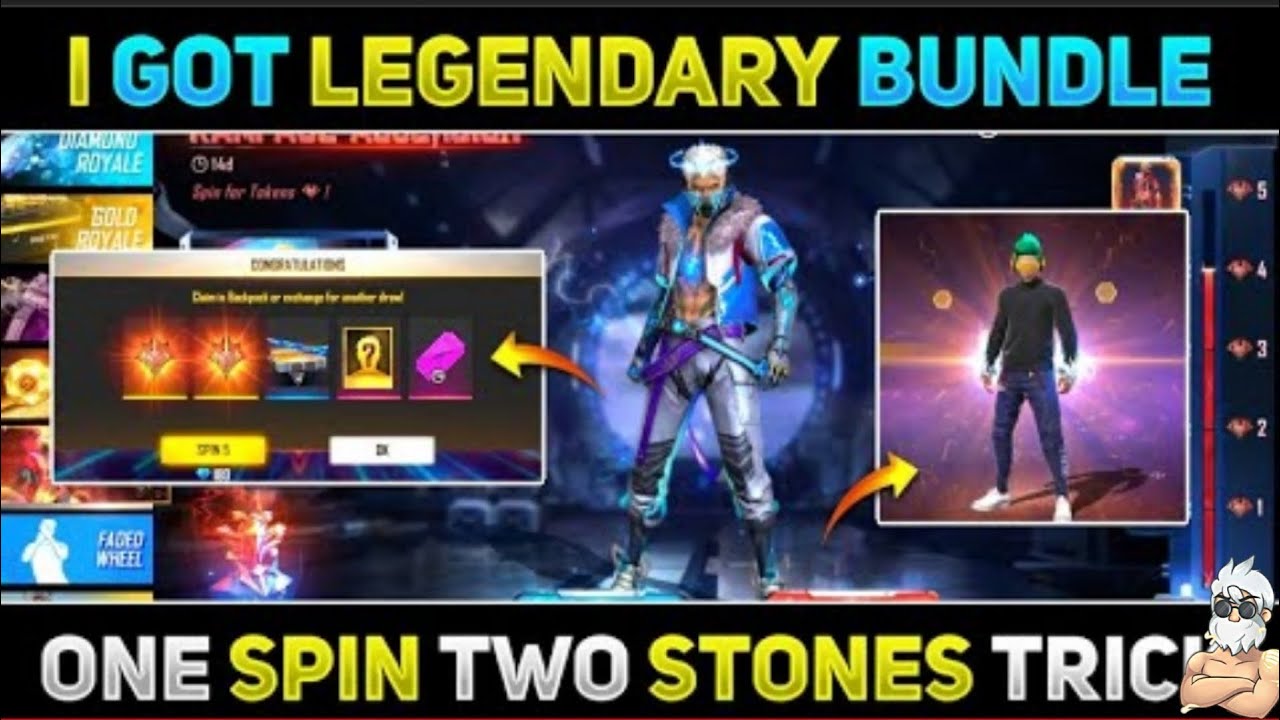 FREE FIRE RAMPAGE BUNDLE SPIN |ONE SPIN TRICKS #tirupatigamer - YouTube
