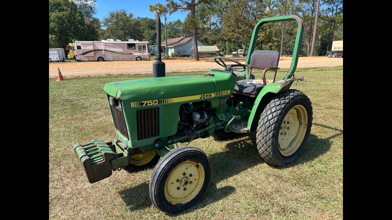 John Deere 750 2WD Compact Utility Tractor SN1909 Lot#308 - YouTube