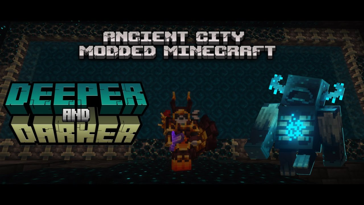 Raiding an Ancient City- Modded Minecraft - YouTube