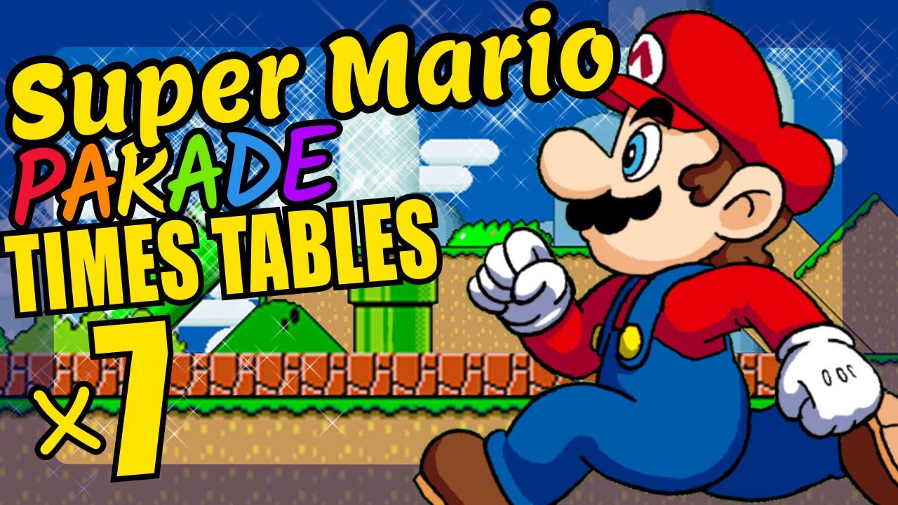 Super Mario Teaching Multiplication Times Tables x7 Educational Math ...